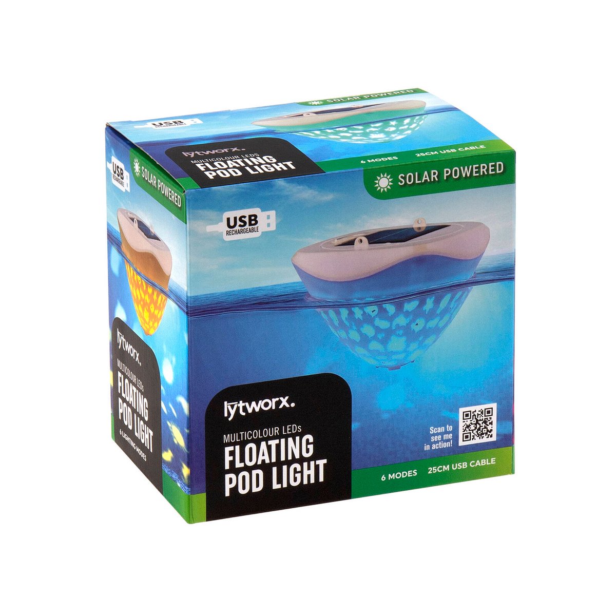 Lytworx Solar Multicolour Floating Pod Light - Bunnings Australia