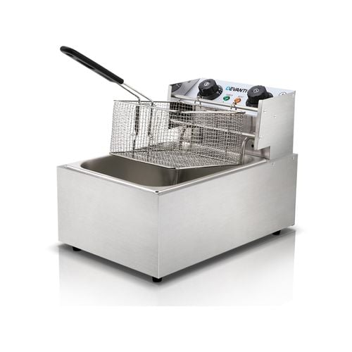 Devanti Electric Deep Fryer Stainless Steel - Bunnings Australia