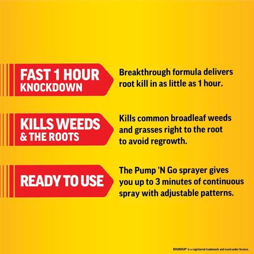 Roundup Total Weedkiller 2.5L Pump 'N Go - Bunnings Australia