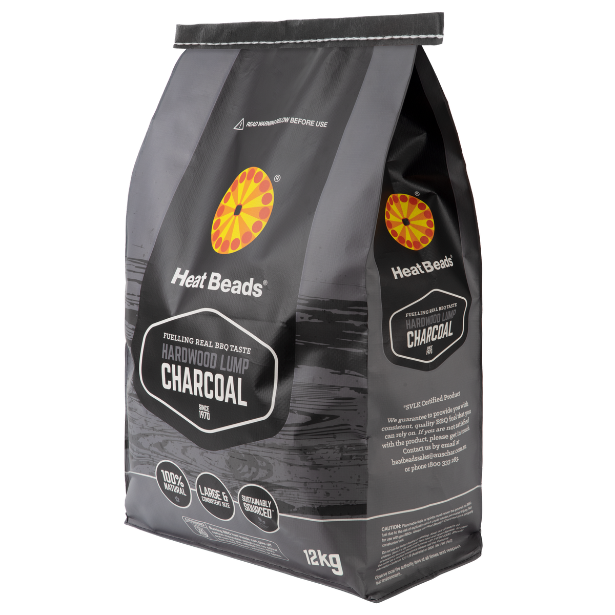 Heat Beads BBQ Fuel 12kg Hardwood Charcoal - Bunnings Australia