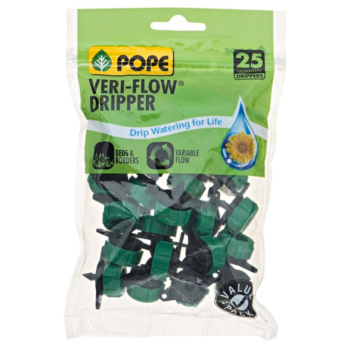 Pope Veriflow Dripper - 25 Pack - Bunnings Australia