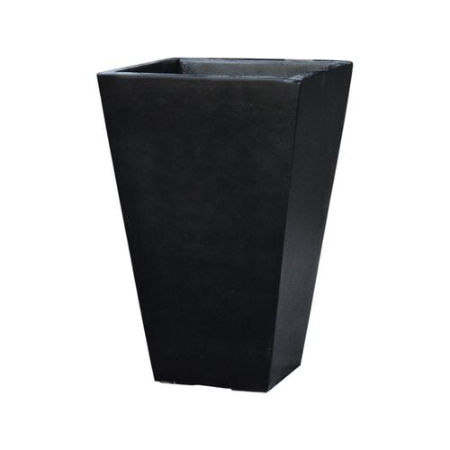 Northcote Pottery 32cm Black Tapered Square Pot - Bunnings Australia