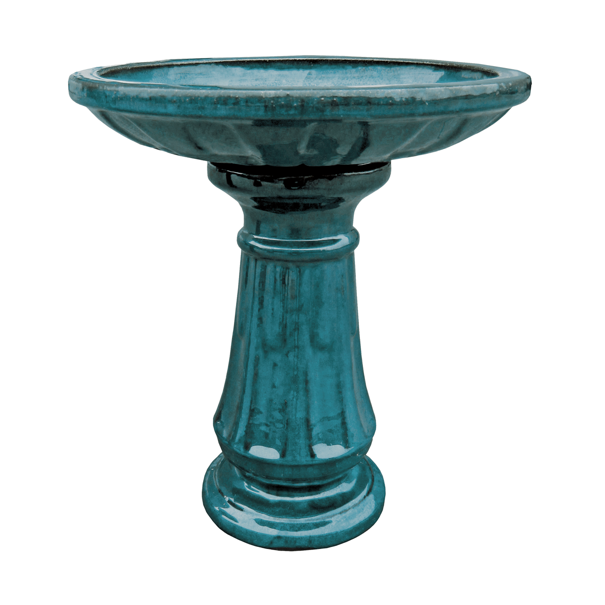 Northcote Pottery 52 x 52 x 60cm Forest Green Primo Miami Bird Bath ...