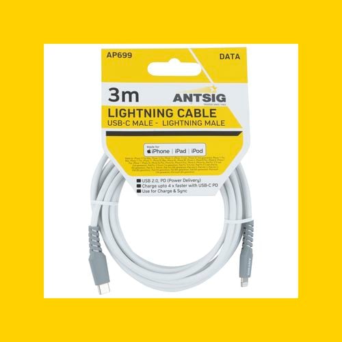 Antsig 3m USB-C To Lighting USB-C Accessory - Bunnings Australia