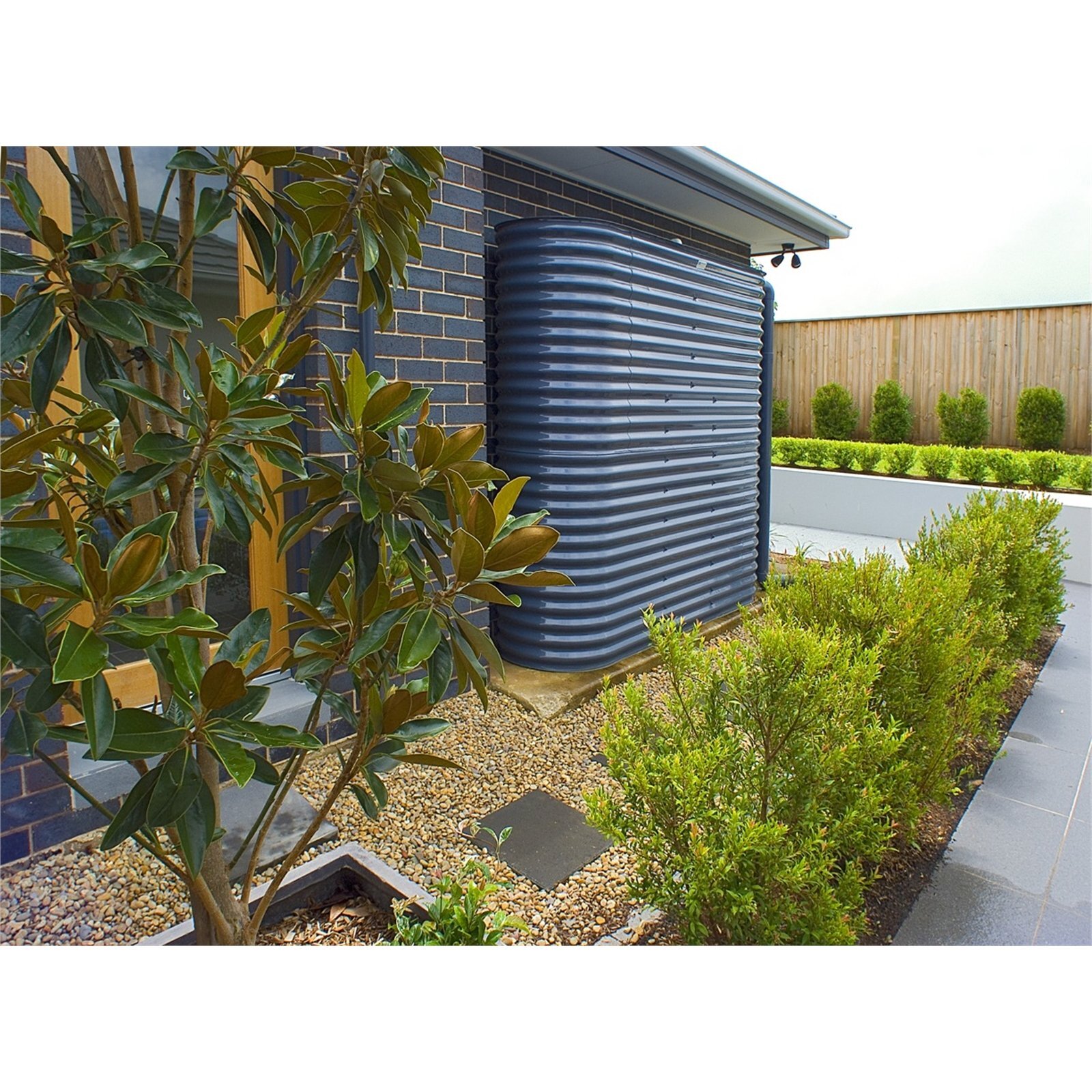 Kingspan 2500L Slim Steel Water Tank - Woodland Grey 850mm x 1560mm x ...