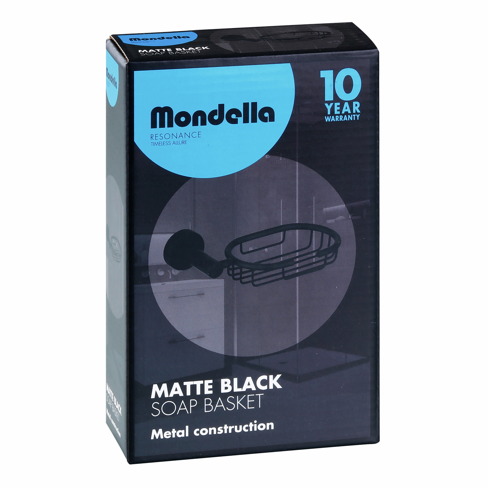 Mondella Matte Black Resonance Soap Basket - Bunnings Australia