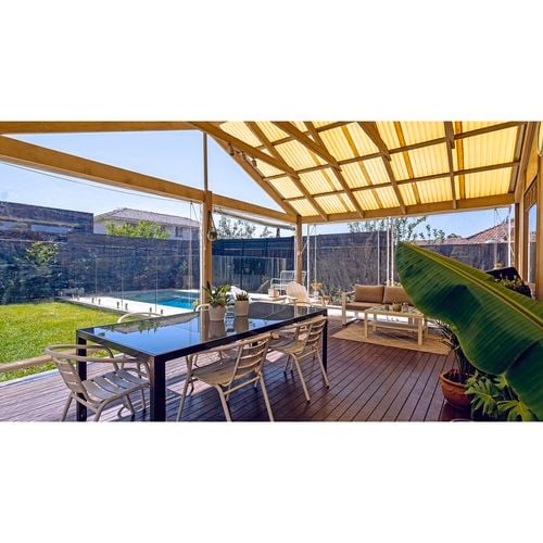 Bistro Blinds 270 x 240cm 0.75mm Charocal PVC Outdoor Bistro Blind ...
