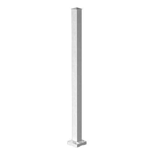 PEAK Aluminium Balustrade 1000mm White Deck Stair Post - Bunnings Australia