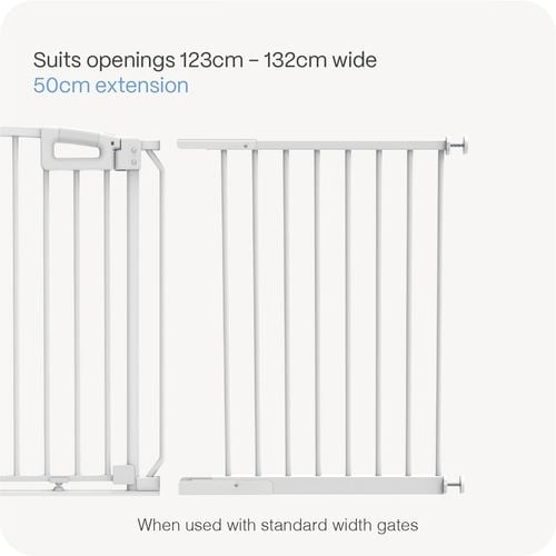 Perma Child Safety 50cm White Baby Gate Extension - Bunnings Australia