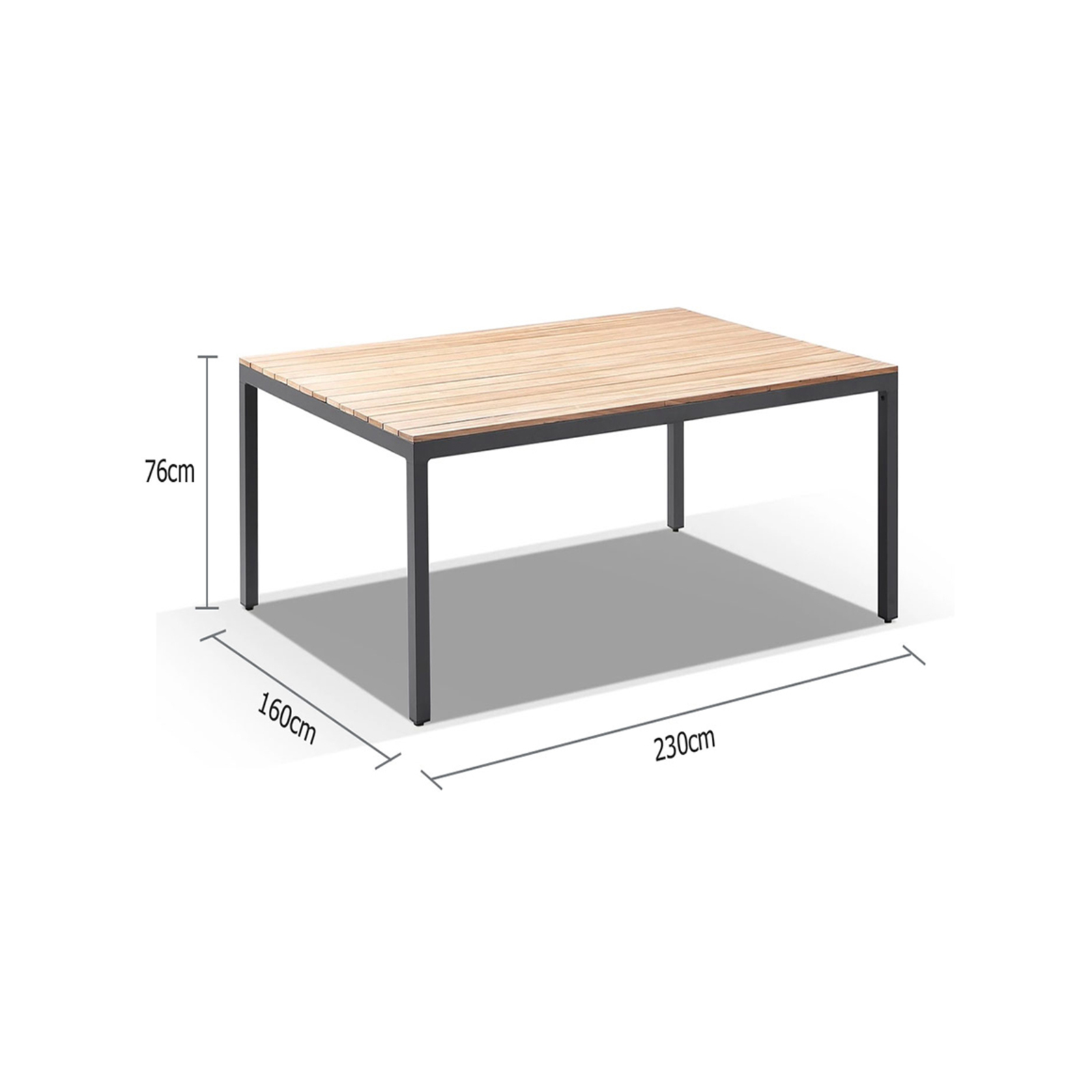 Outdoor Tuscany 10 Seater Teak And Aluminium Dining Table - Bunnings ...