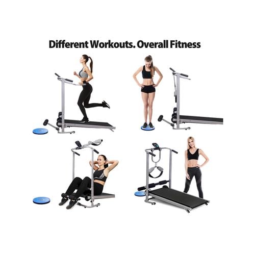 Fitnesslab Manual Treadmill Mini Incline Fitness Machine Walking Home ...