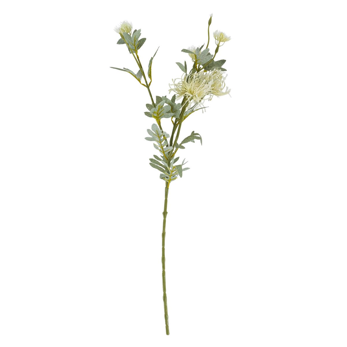 65cm Native Pincushion Protea White Artificial Flower - Bunnings Australia