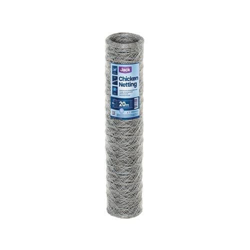 Jack 60 x 5cm x 1mm 20m Roll Chicken Netting Wire - Bunnings Australia