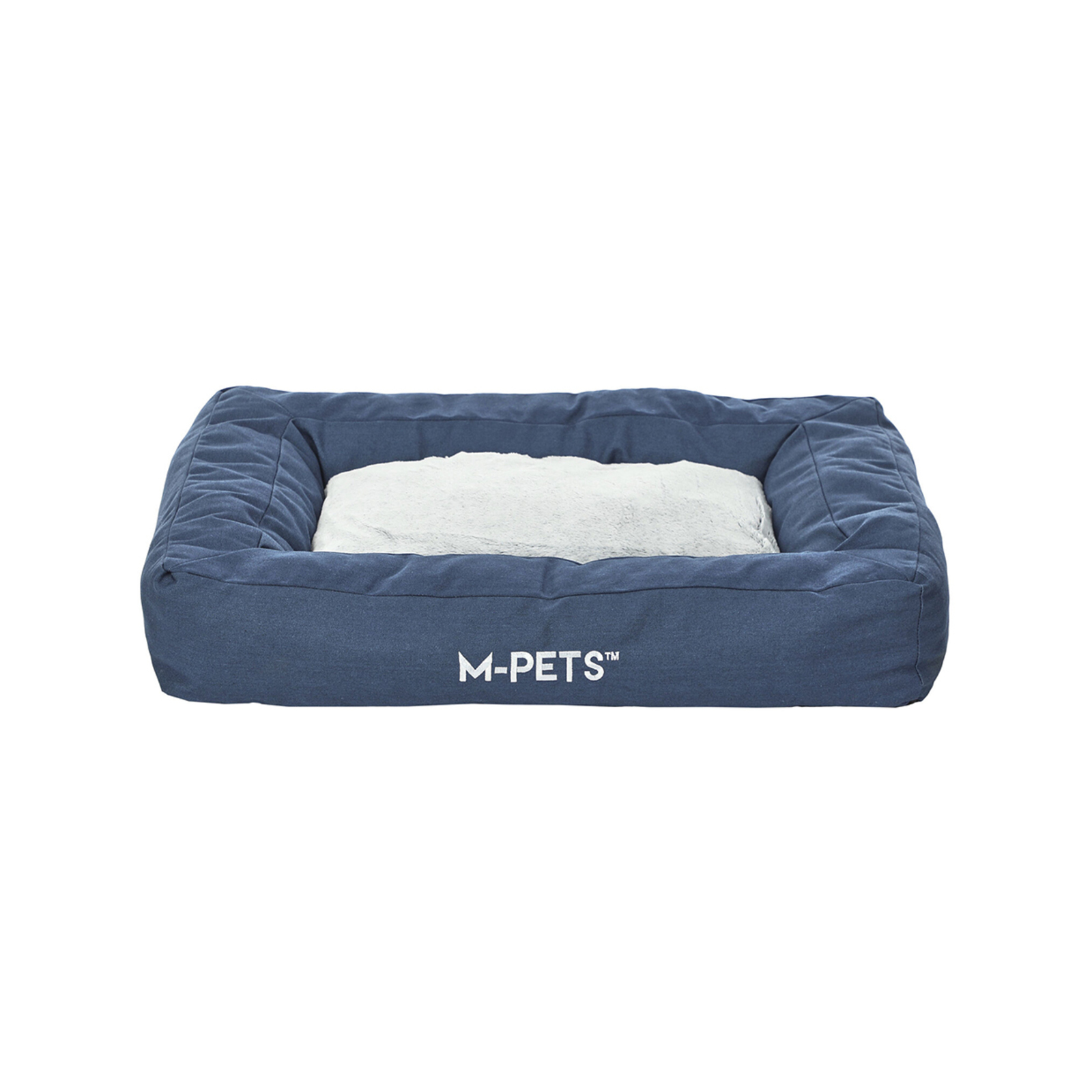 M-Pets Small Earth Eco-Friendly Dog/Pet 60cm Rectangle Bed Blue ...