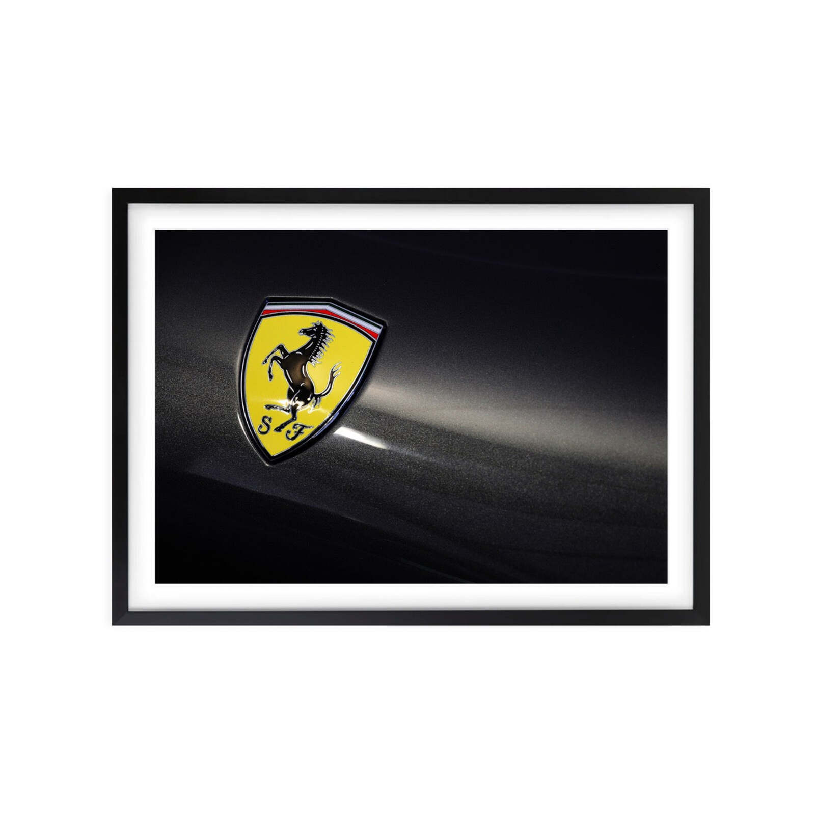 Wall Art's Ferarri Badge Framed A1 Art Print - Black Frame - Bunnings ...