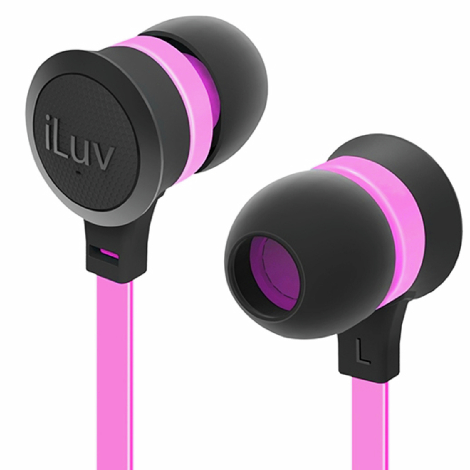 Iluv Pink Neon Glow Glowing The Dark Earbuds Earphones In-Ear For iPod ...
