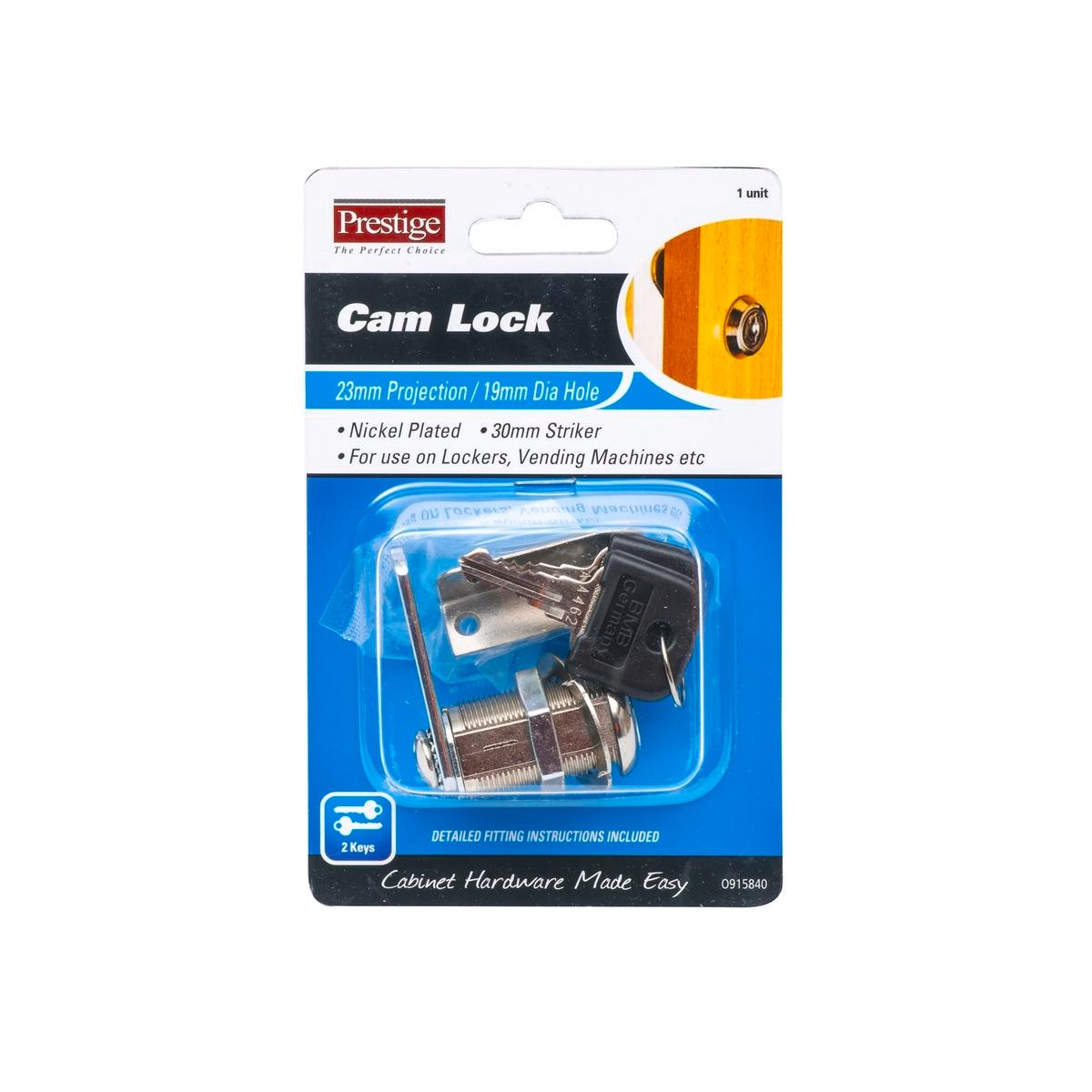 Prestige 23mm Cam Lock - Bunnings Australia