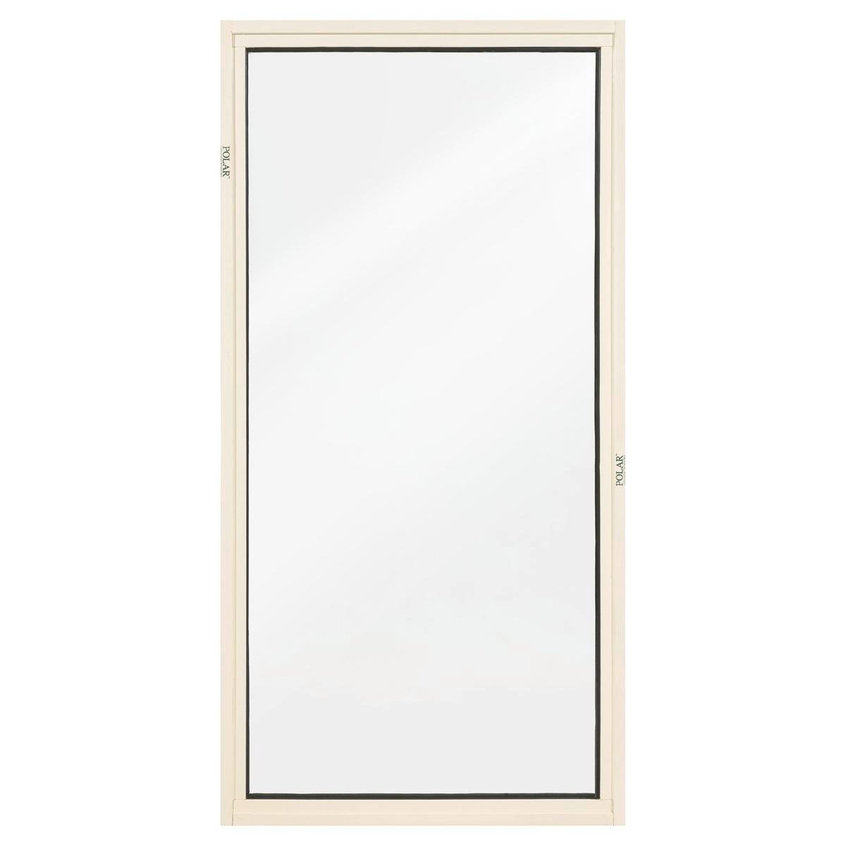 Polar View 600 x 1200mm White Birch Frosted Glass Fixed Panel Double ...