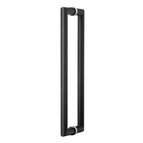 Lemaar 350 x 25mm Black Round Back To Back Entry Pull Handle - Bunnings ...
