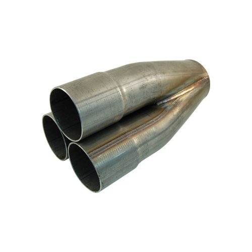 Outlaw Unpolished Stainless Steel 3 Into 1 Merge Collector, 3 X 1-7/8 ...