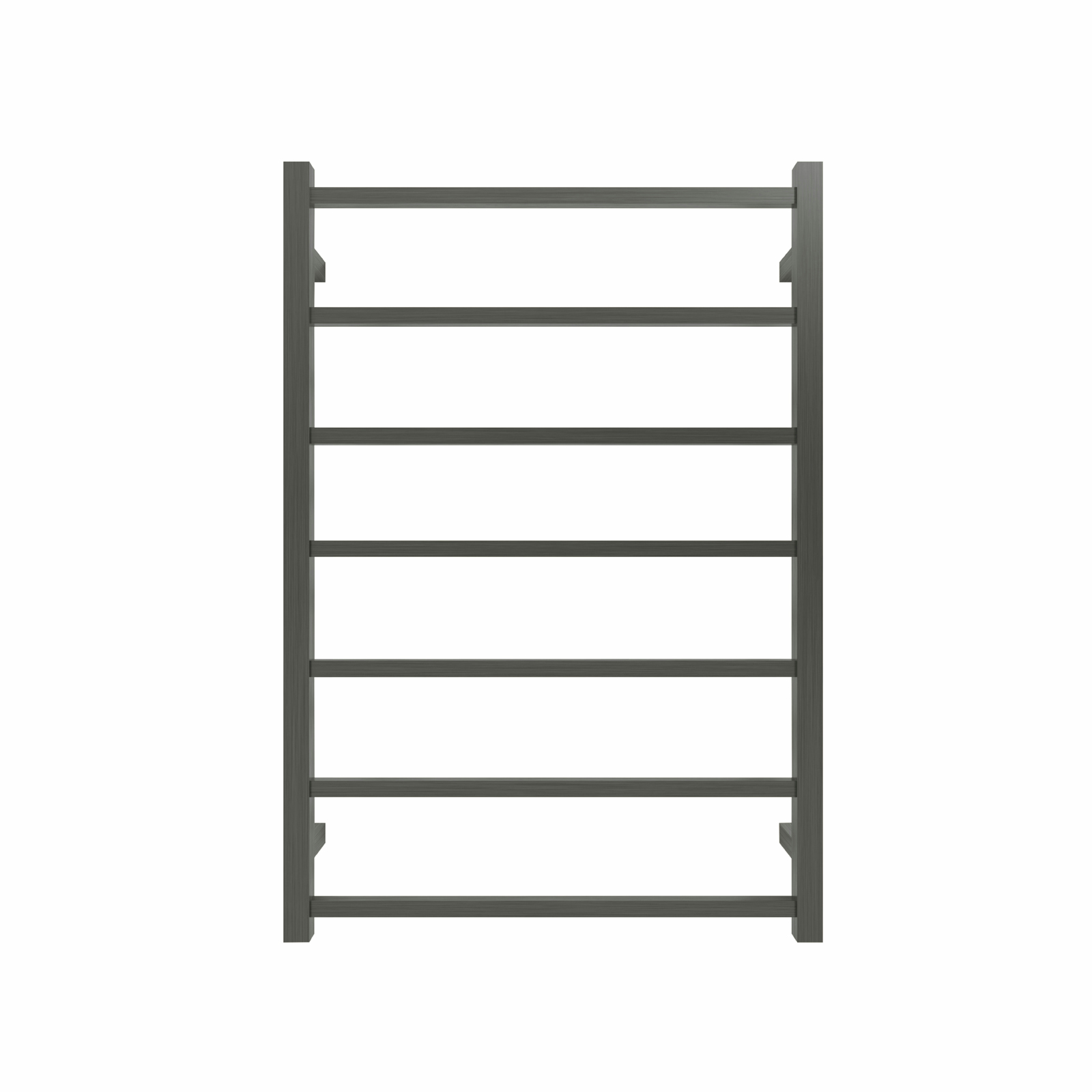 Commercial Square 7 Bar Brushed Gun Metal Grey PVD Heated Towel Rail ...