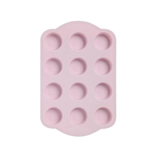 Wiltshire Pink Silicone 12 Cup Mini Muffin Pan - Bunnings Australia