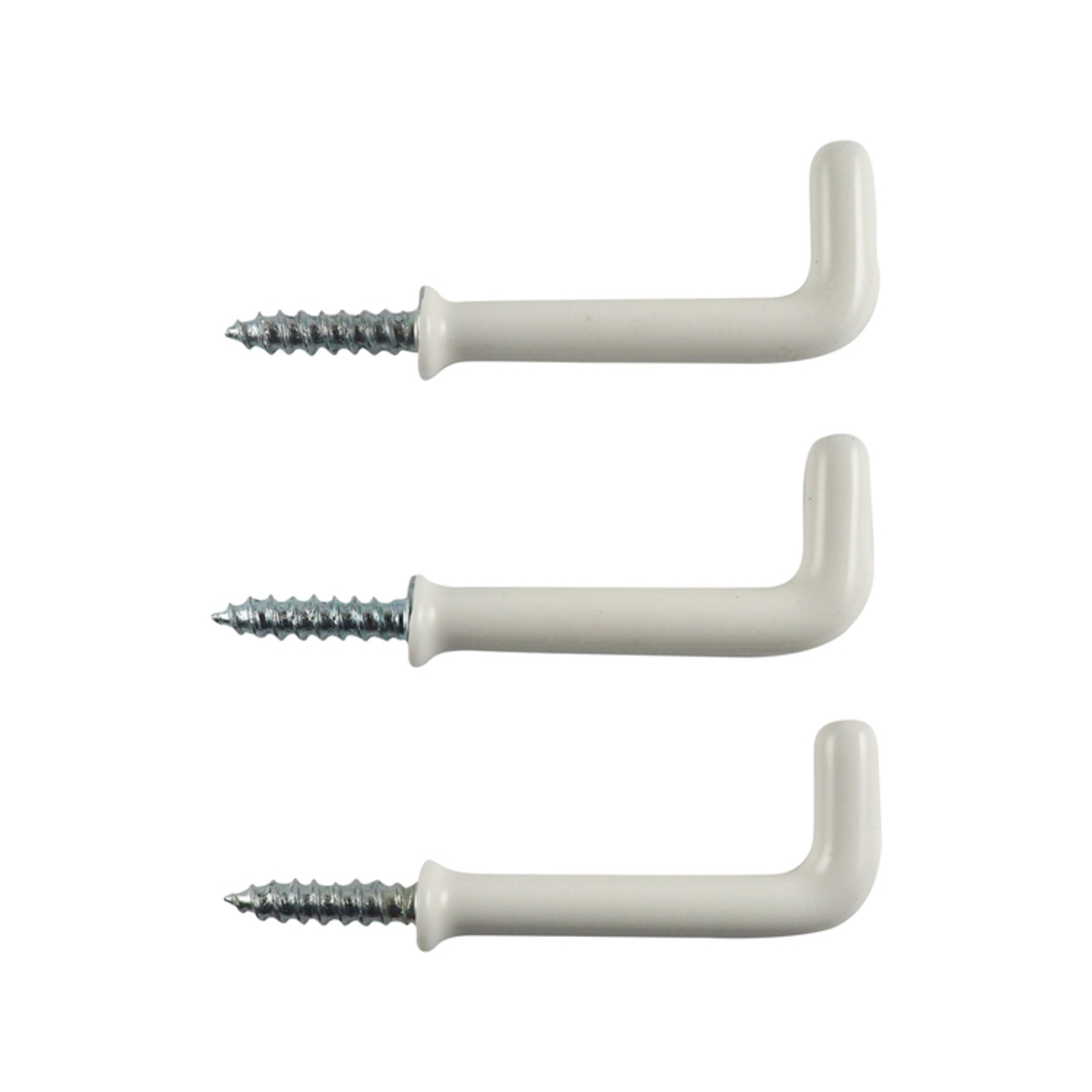 Everhang 38mm White Square PVC Coated Hooks - 3 Pack - Bunnings New Zealand