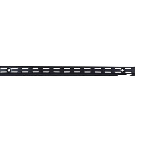 Flexi Storage Home Solutions 1206mm Black Double Slot Wall Strip ...