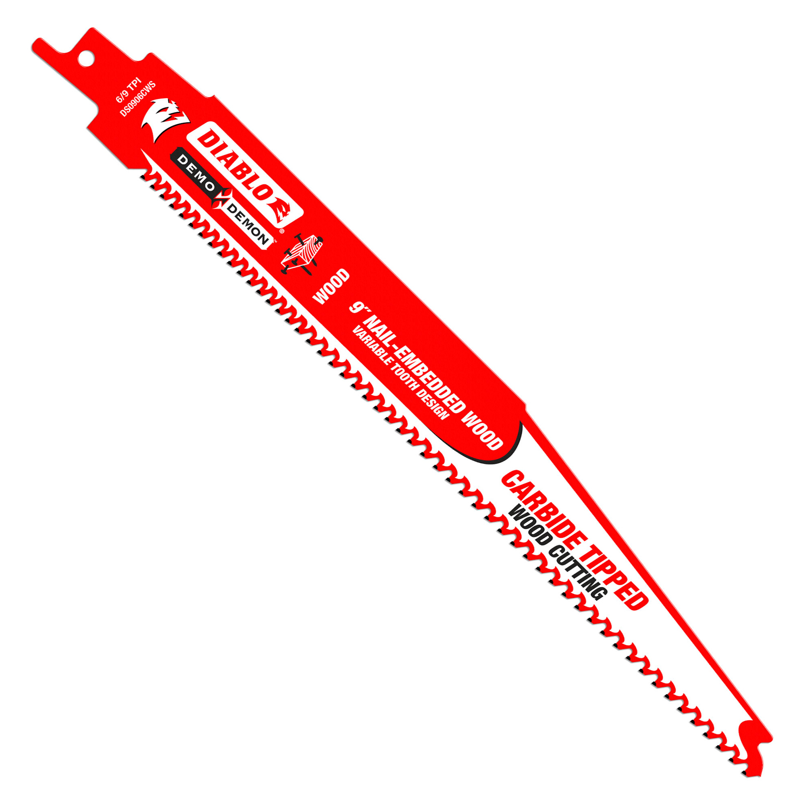 Diablo 9" Demo Demon Carbide Reciprocating Saw Blade For Nail Embedded ...