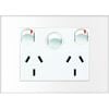 HPM VIVO Double Powerpoint With Extra Switch - White - Bunnings Australia