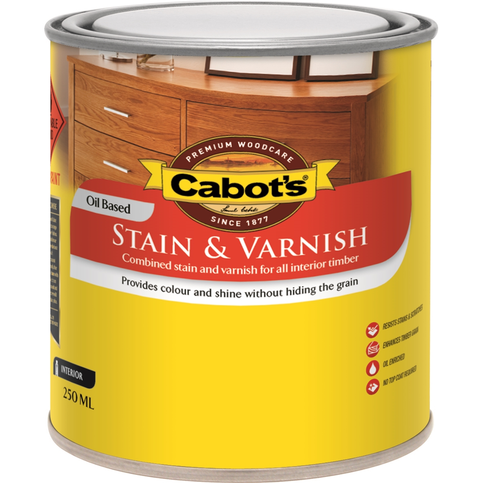 Cabot's 250ml Tint Base Gloss Stain And Varnish - Bunnings Australia