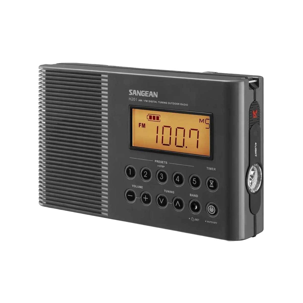 Sangean H2O1 Outdoor 23cm AM/FM Digital Tuning Radio - Dark Grey ...