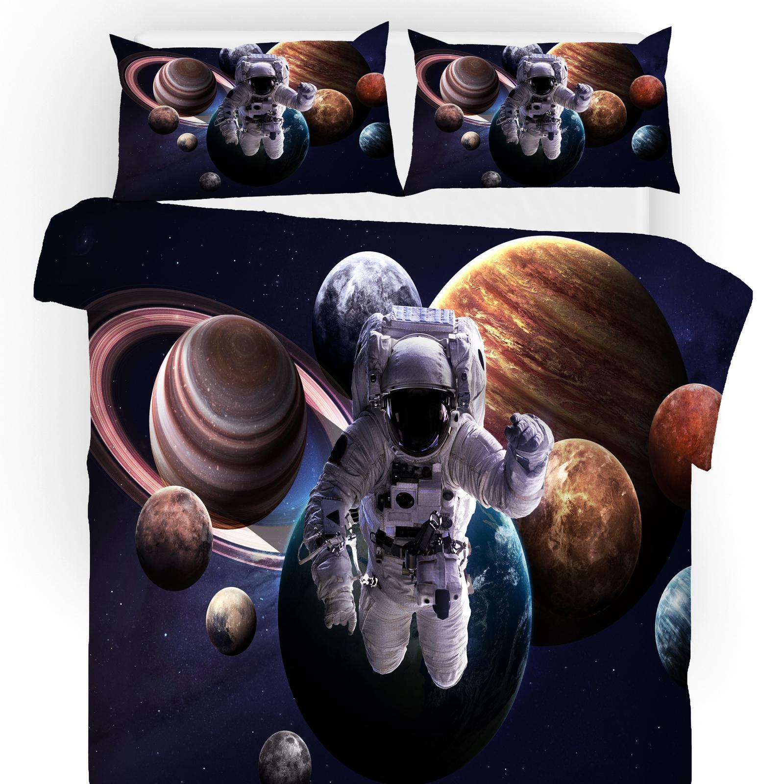 3D Astronaut Universe Planet Quilt Cover Set Bedding Set Pillowcases 59 ...
