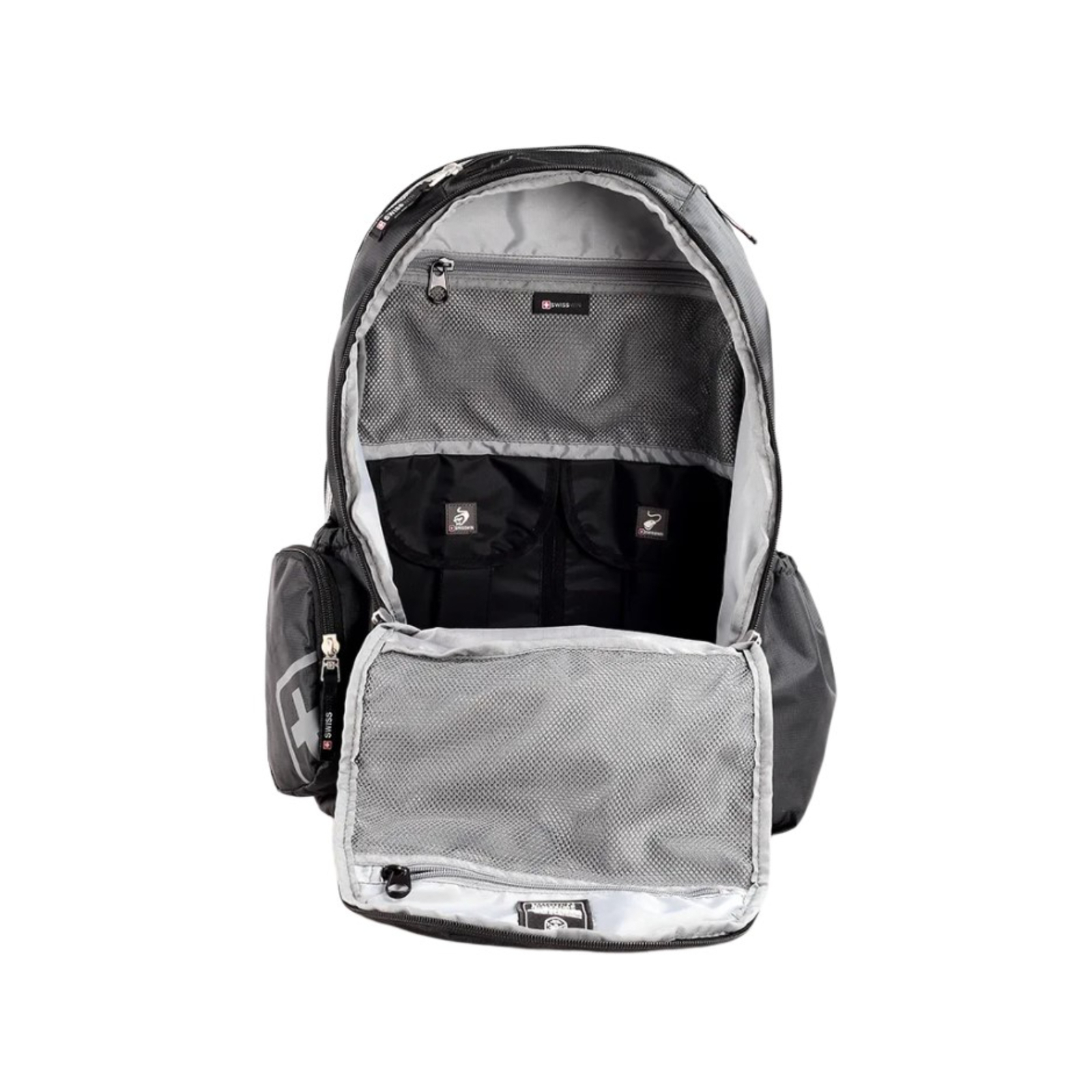 Swisswin Swiss waterproof 15.6" laptop School Travel Backpack Black ...