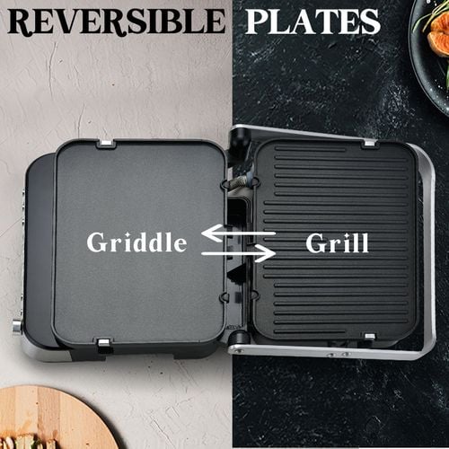 EUROCHEF Smart Multi Contact Grill Sandwich Press Panini Waffle Maker ...