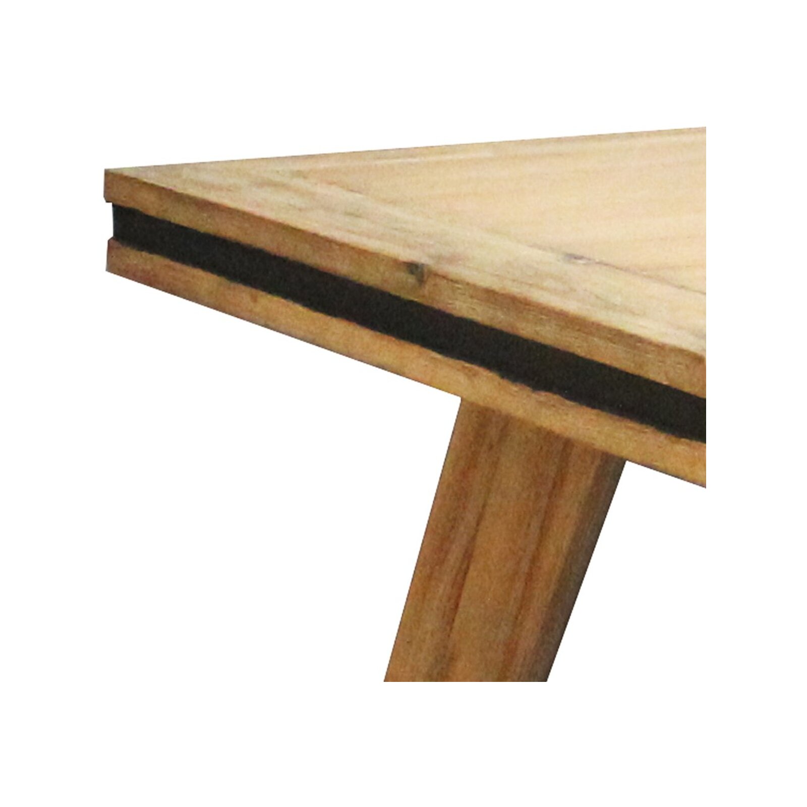 Dining Table 180cm Medium Size Solid Acacia Wooden Frame in Silver ...