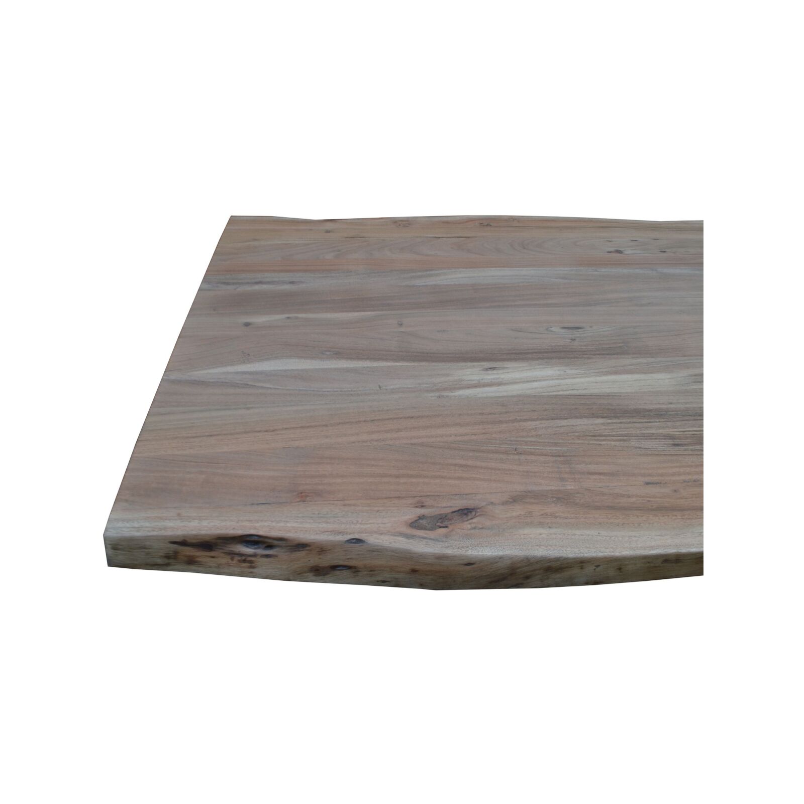 Lantana Dining Table 210cm Live Edge Solid Acacia Timber Wood Metal Leg ...