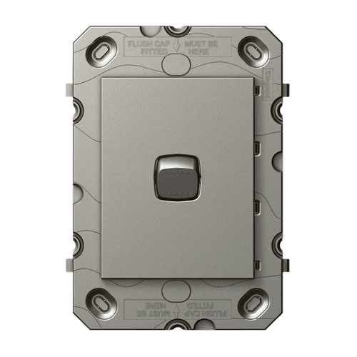HPM ARTEOR 1 Gang Wall Switch - Grid Only - Magnesium - Bunnings Australia