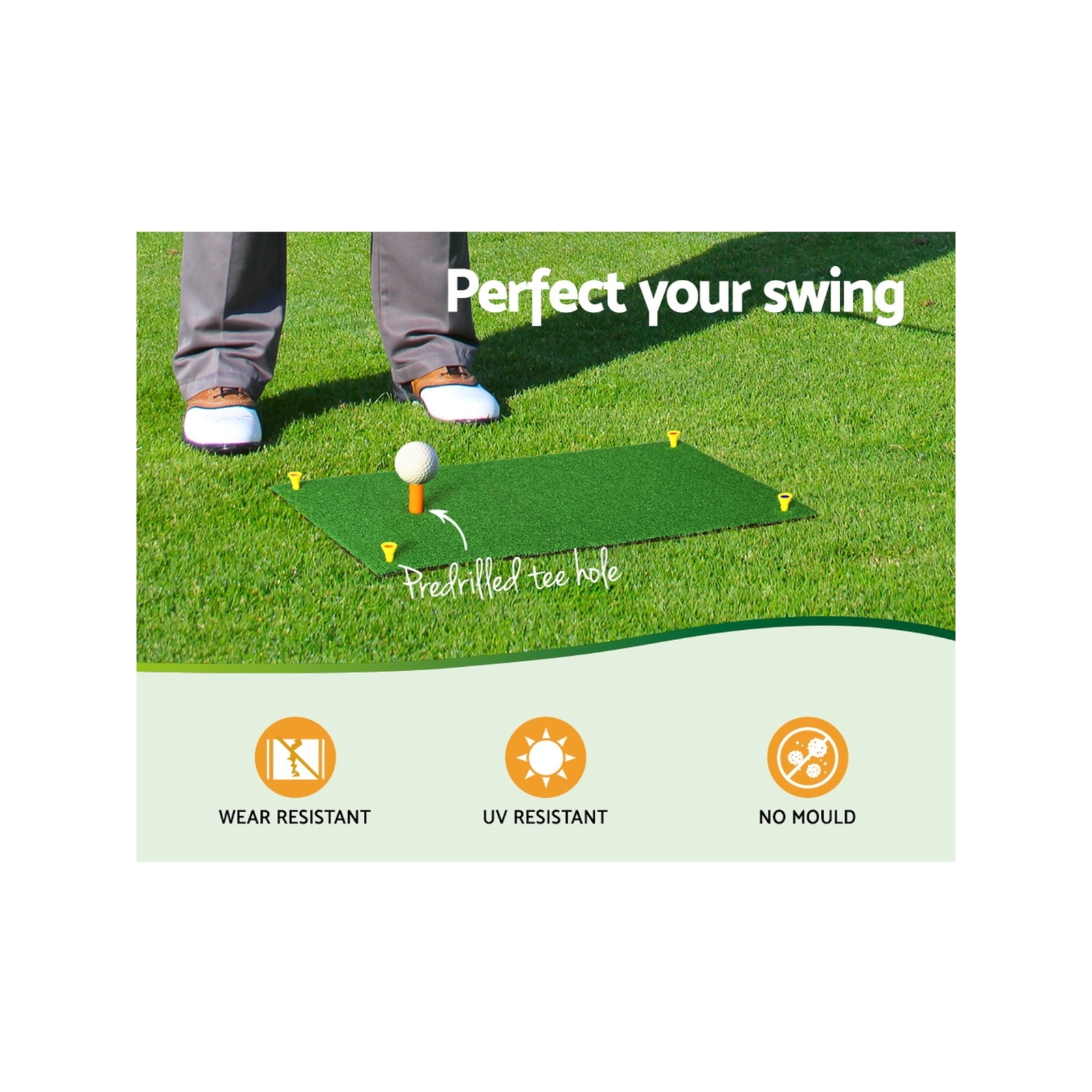 Everfit Golf Hitting Mat 60x30cm - Bunnings Australia