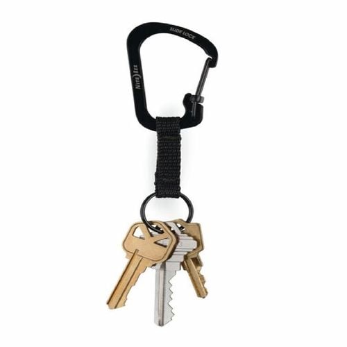 Nite Ize 115 x 38mm Black No 3 Slide Lock Key Ring - Bunnings Australia