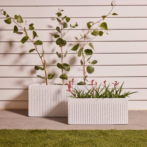 Northcote Pottery 75cm White Linea Trough - Bunnings Australia
