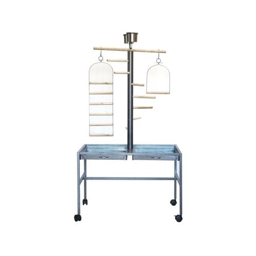 YES4PETS Large Bird Parrot Playpen Gym Toy Stand On Wheels - Bunnings ...