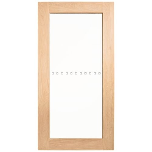 Corinthian 2040 x 1200 x 40mm Entrance Door Blonde Oak Clear Glass ...