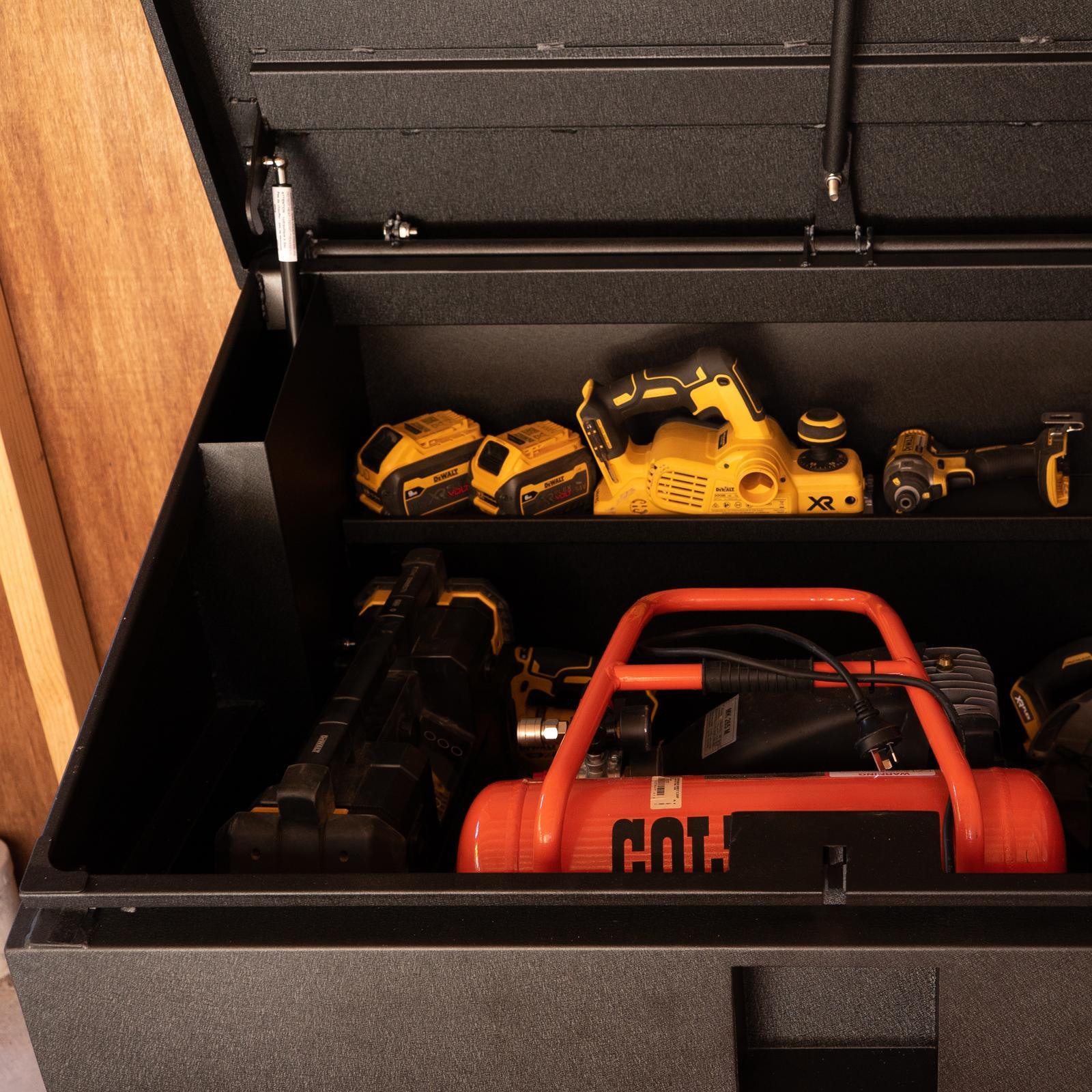 Ultimate Storage Site Box With Angled Lid And Drawer - Bunnings Australia
