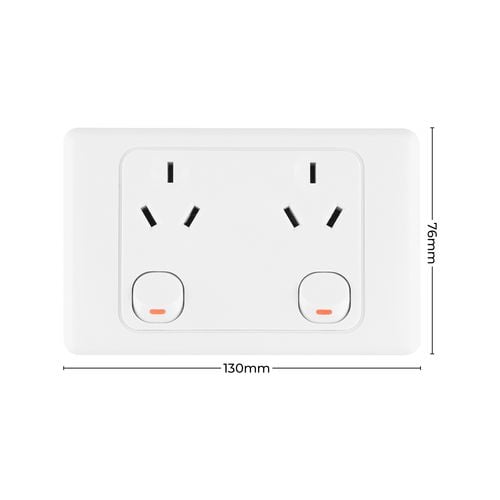 DETA 15A Double Power Point - Bunnings Australia