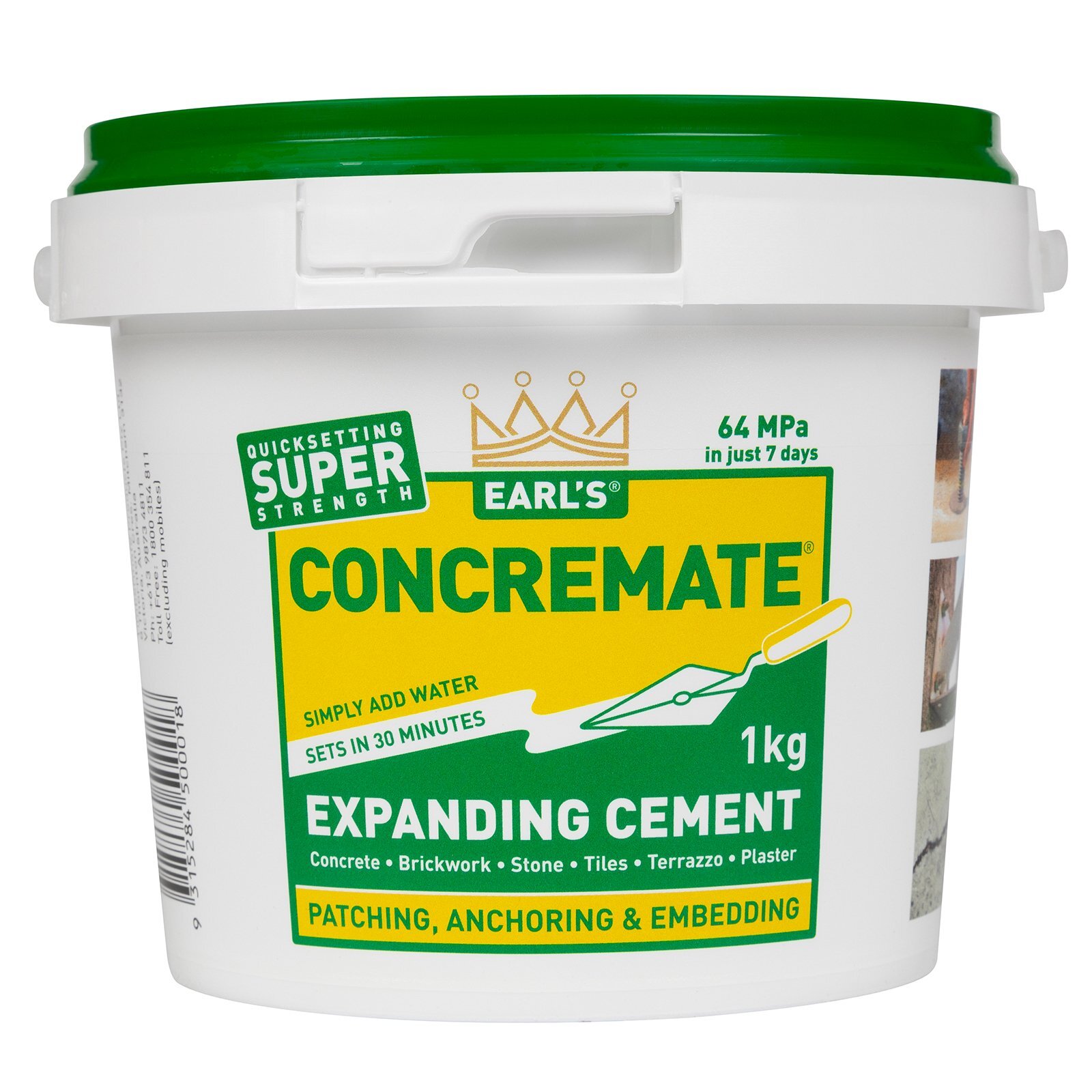 Earl's 1kg Concremate Expanding Cement - Bunnings Australia