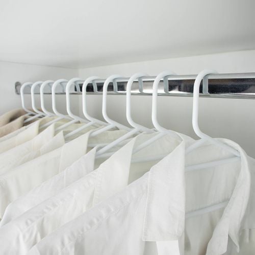 All Set White Plastic Tube Clothes Hangers - 10 Pack - Bunnings Australia