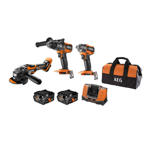 AEG 18V 3 Piece Force Brushless Combo Kit - Bunnings New Zealand