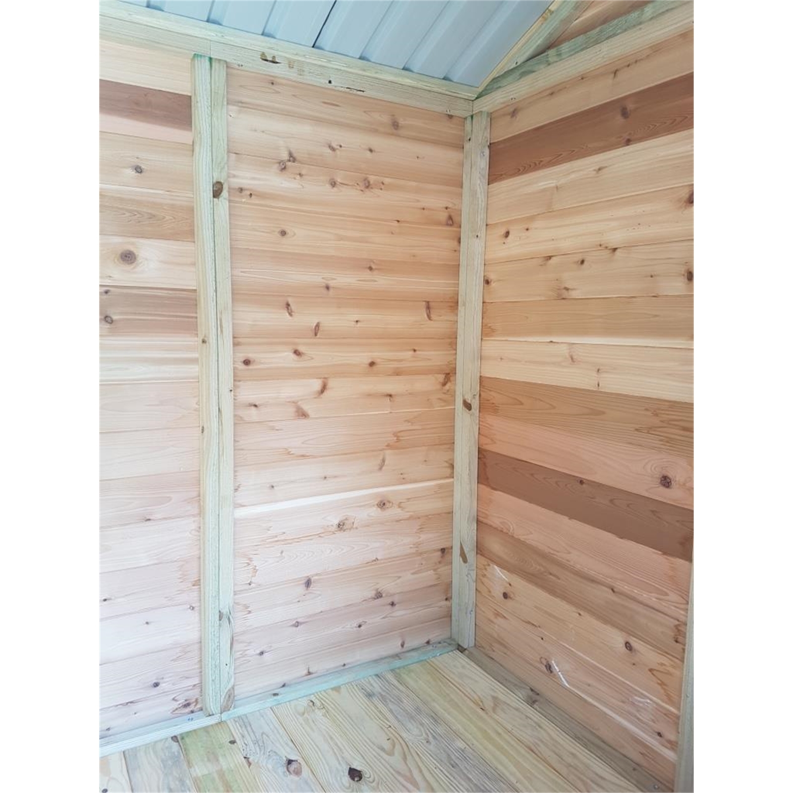 STILLA 2.74 x 1.93 x 2.36m Hazel Cedar Shed - Bunnings Australia