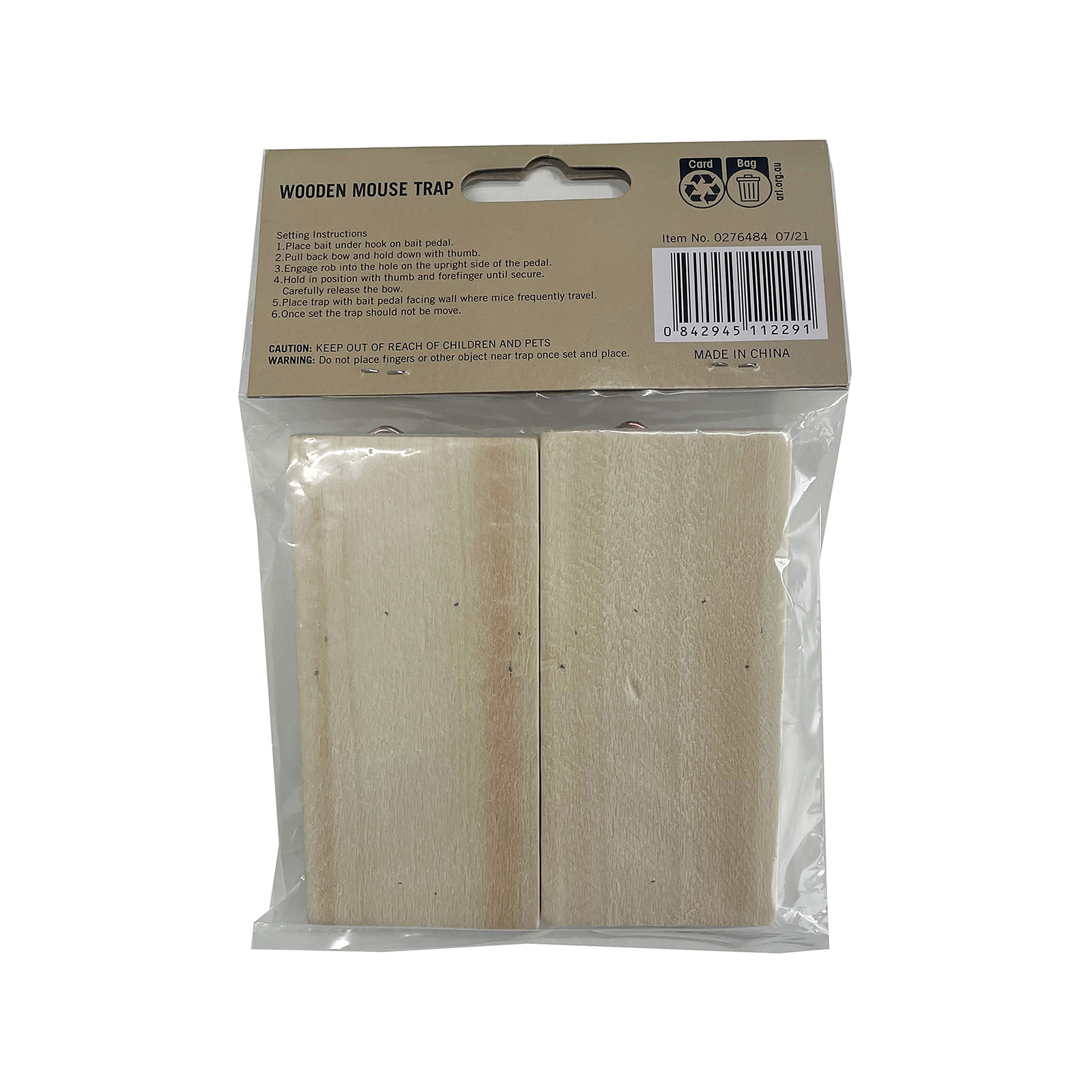 Wooden Mouse Trap - 2 Pack - Bunnings Australia